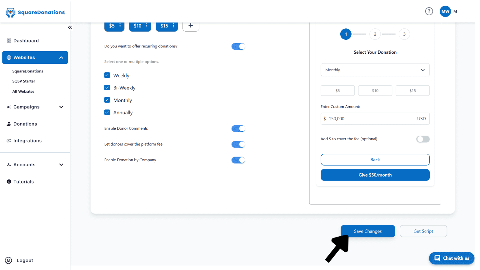 How to Accept Donations on a Squarespace Website (Step-by-Step Guide ...